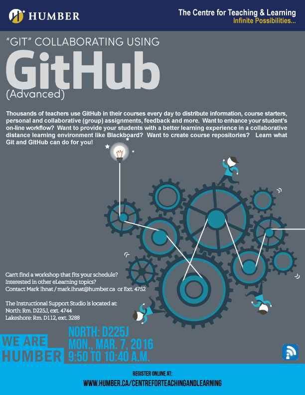 The CTL Presents "Tech Talk: "Git" Collaborating Using GitHub (Advanced)" (North) | Humber ...